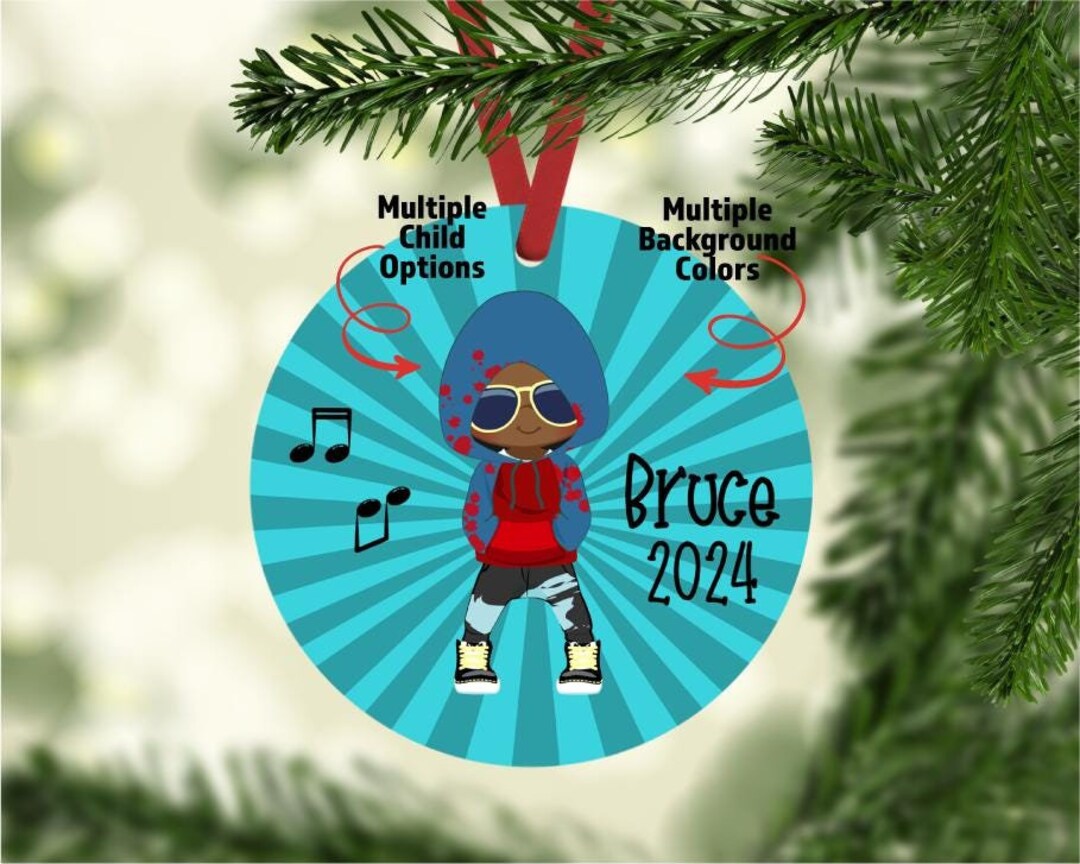Personalized Hip Hop Dance Christmas Ornaments | Personalized Dance ...