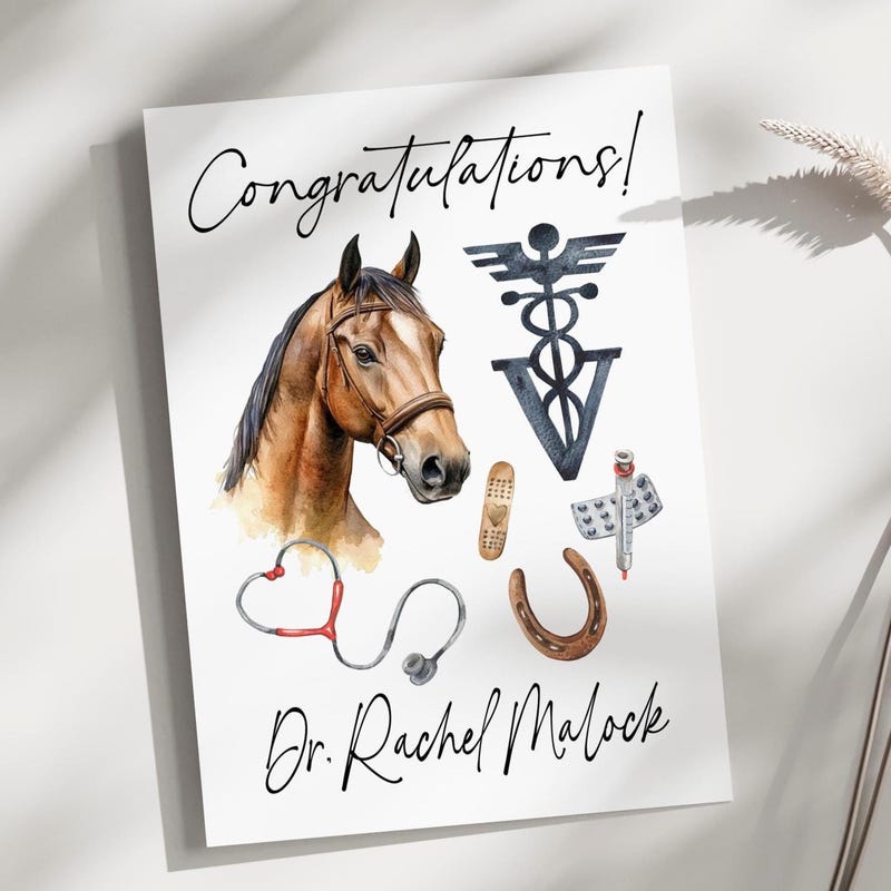 Funny Vet Graduation Card - Etsy