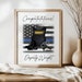 Police Officer Gifts Graduation Gift for Him, Personalized Wall Art for ...