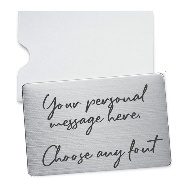 Metal Wallet Card - Etsy