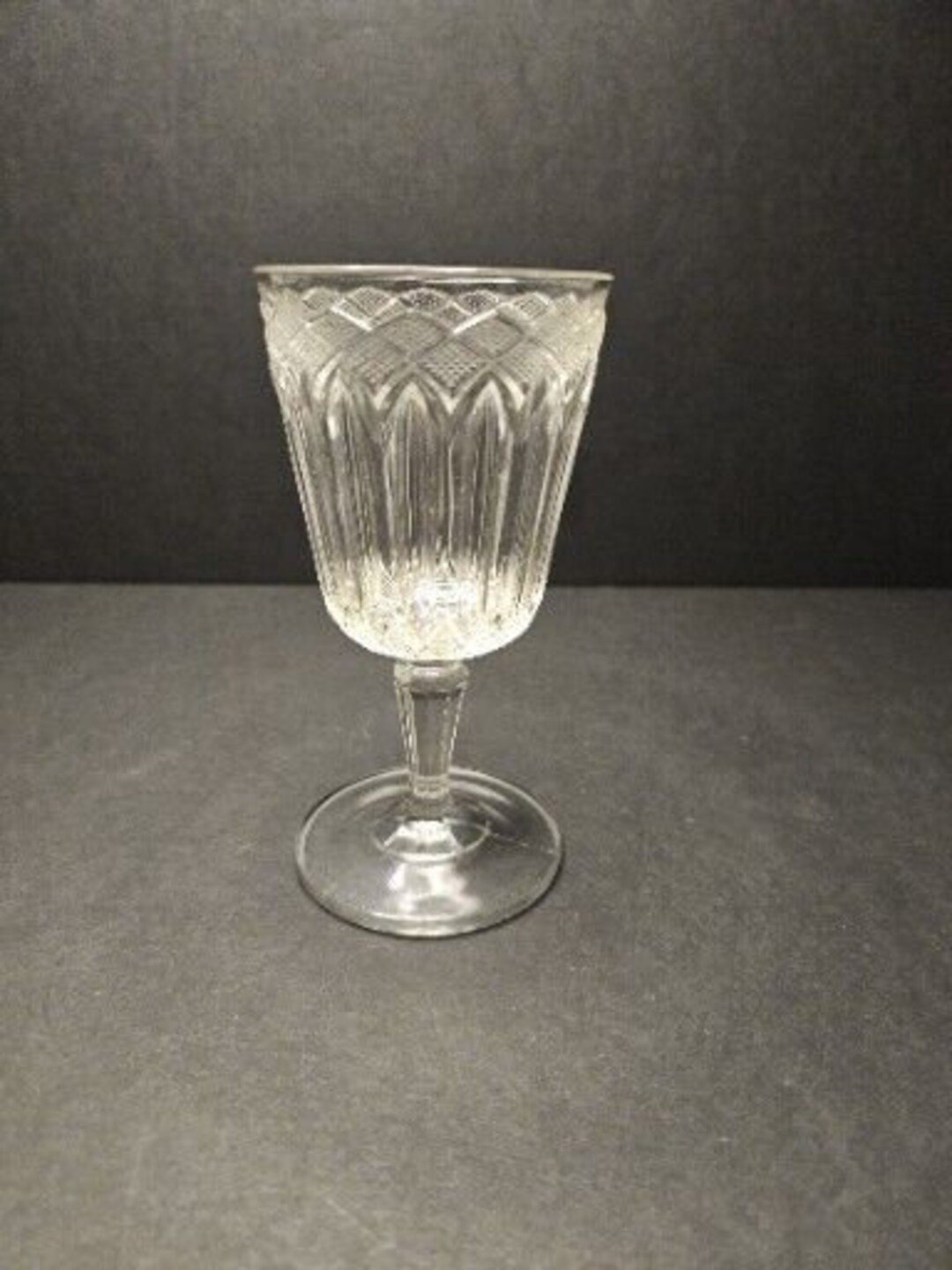 EAPG Flint Goblet King & Son Co. "pitcairn" - Etsy