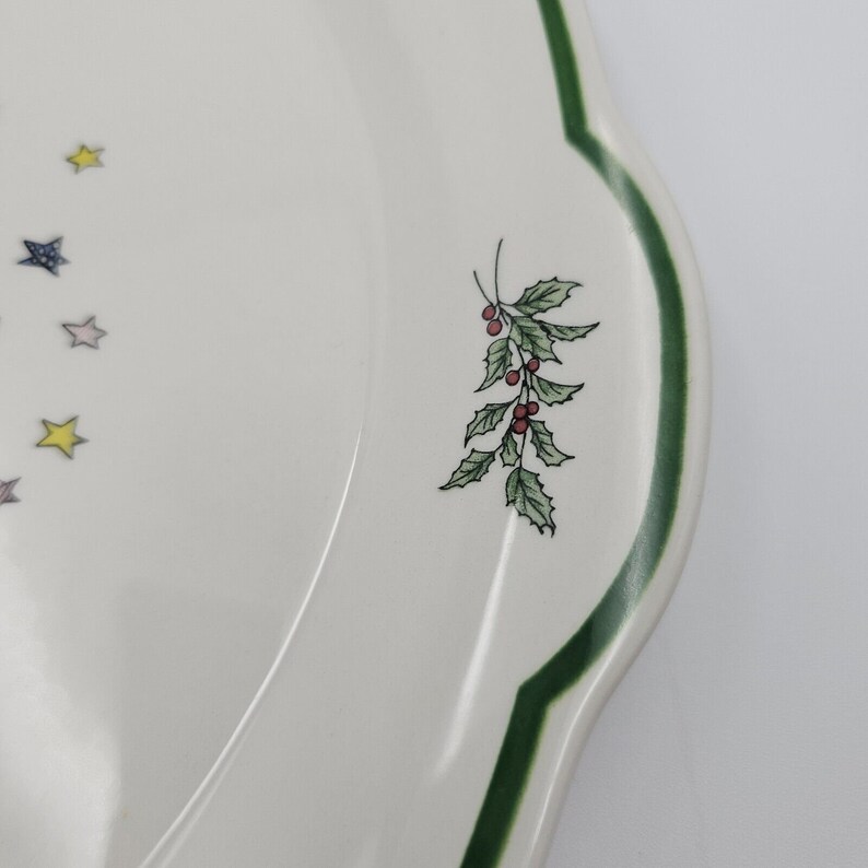 Christmastime Nikko Japan Cake Plate/serving Tray 10 Chip on Back ... Christmastime Nikko Japan Cake Plate/serving Tray 10 Chip on Back ...