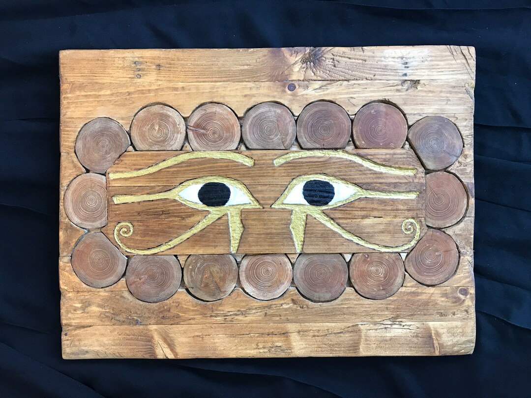 Eye of Horus, Eye of Ra, Ritual, Wood Carving, Wooden Wall Decoration ...