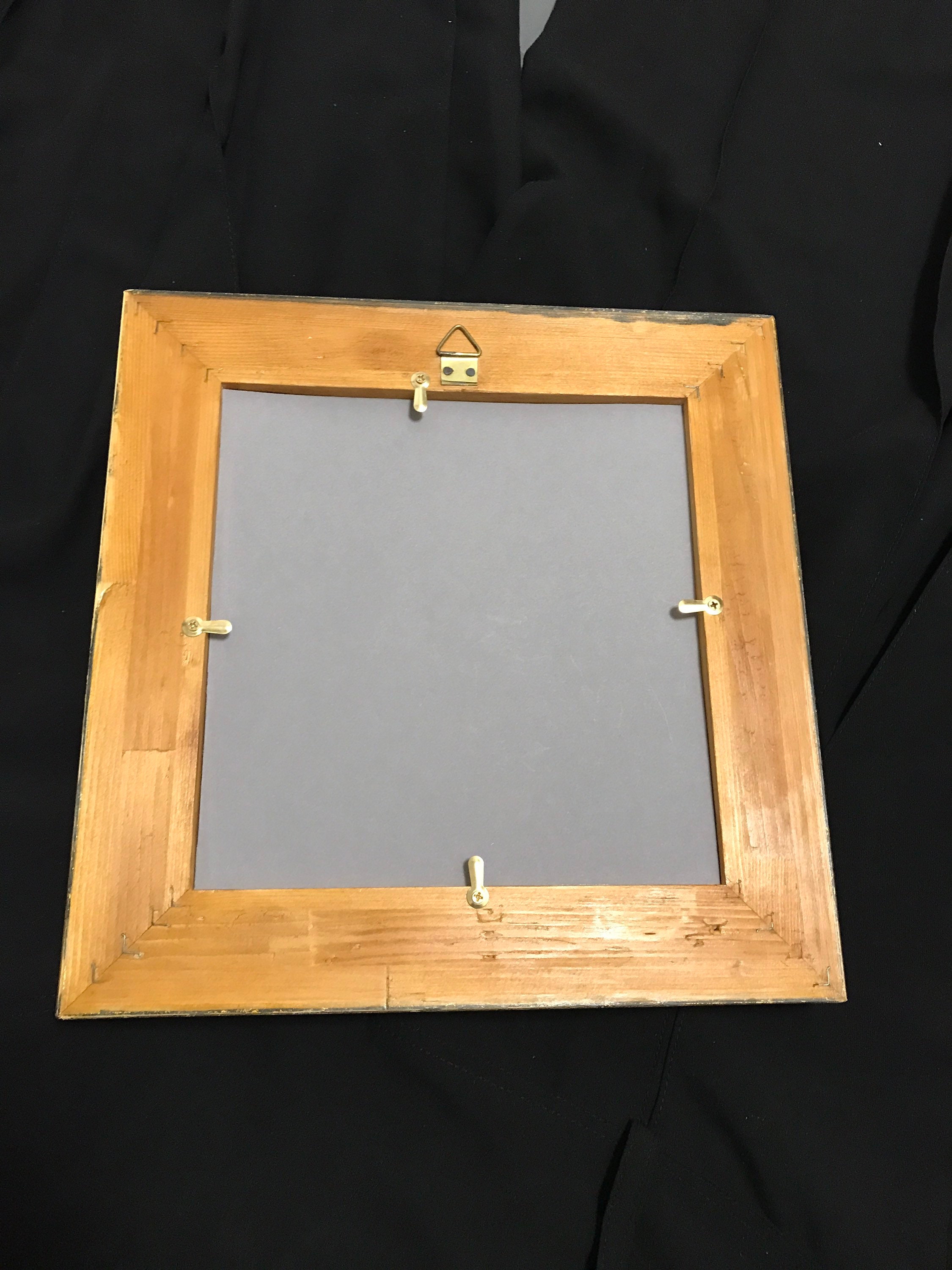 Vintage Gilded Wooden Frame With Glass, Picture Frame, Versatile Decor ...