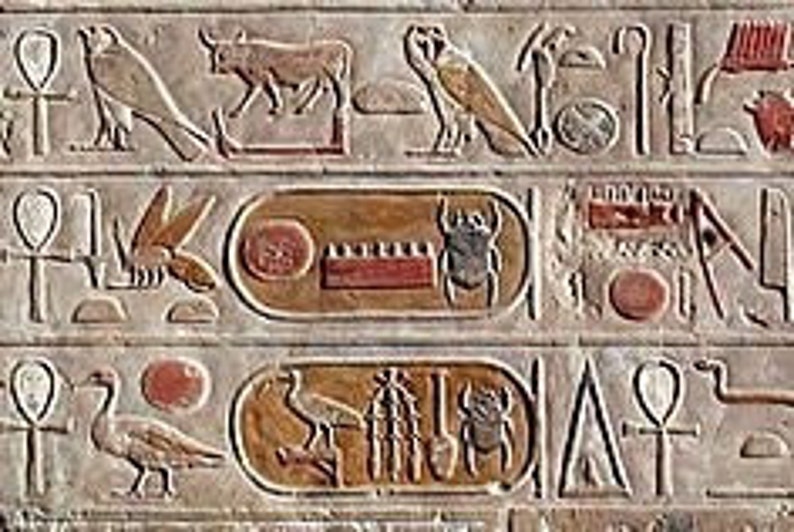 Ancient Egyptian Art the Original Text in Pharaoh Hatshepsut - Etsy
