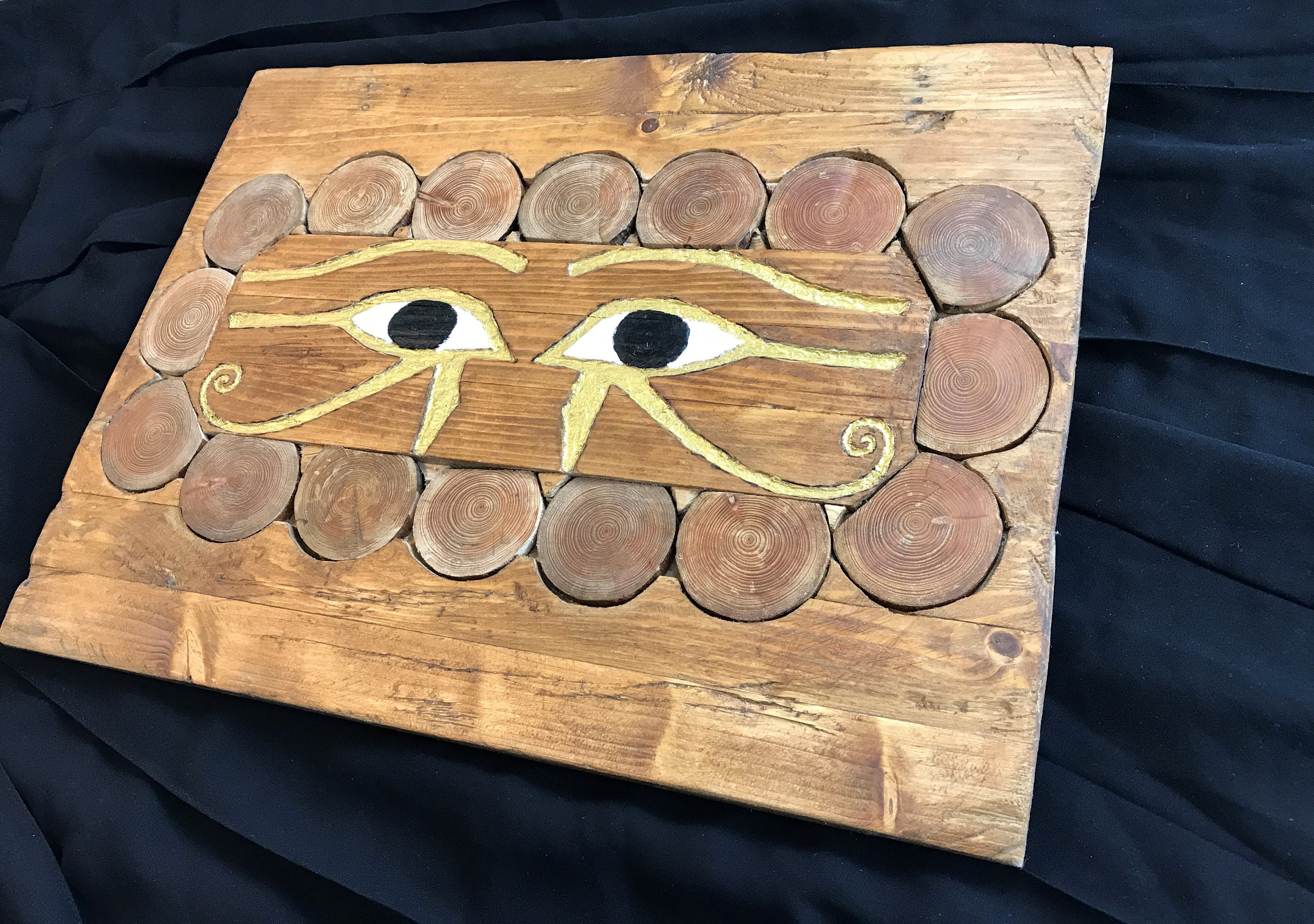 Eye of Horus Eye of Ra Ritual Wood Carving Wooden Wall - Etsy