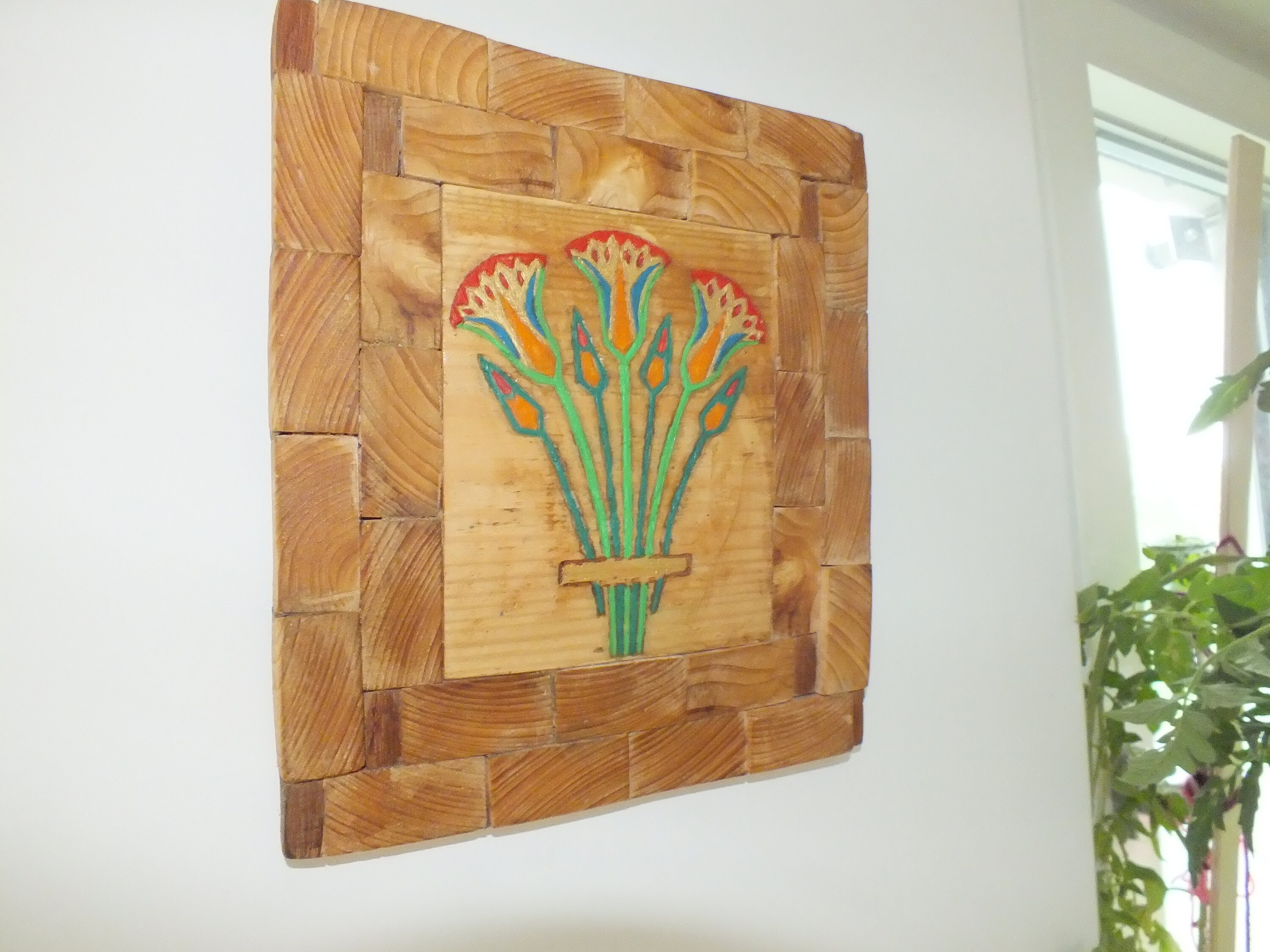 Lotus Flower, Ancient Egypt Flower, Wall Wood Art, Home E Decor, Wood ...