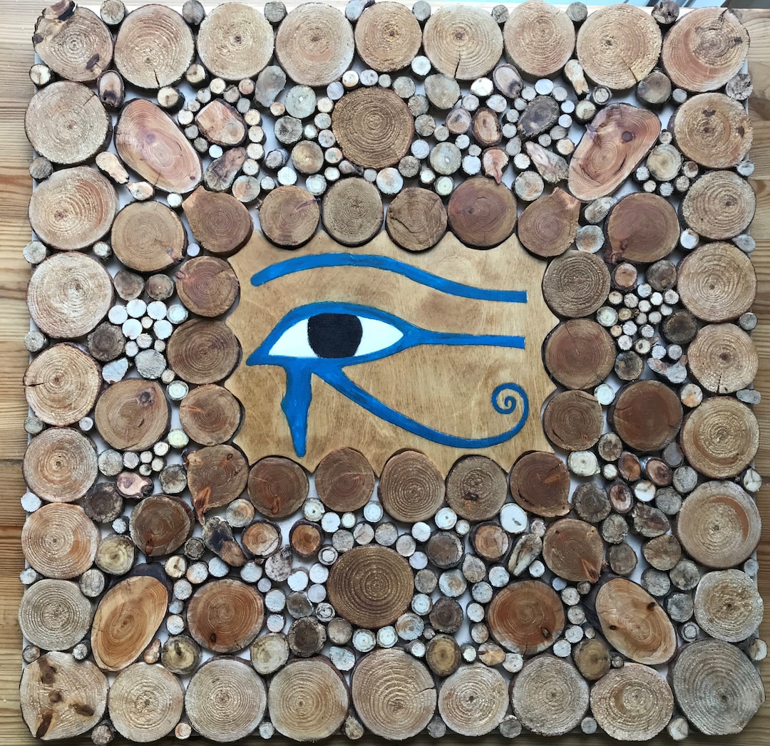 Eye of Horus, Handcrafted Mythological Art, Egyptian Artifacts, Wood ...