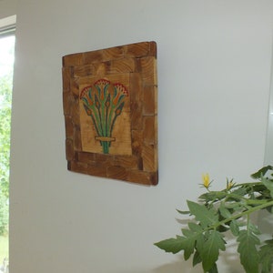Lotus Flower, Ancient Egypt Flower, Wall Wood Art, Home E Decor, Wood ...