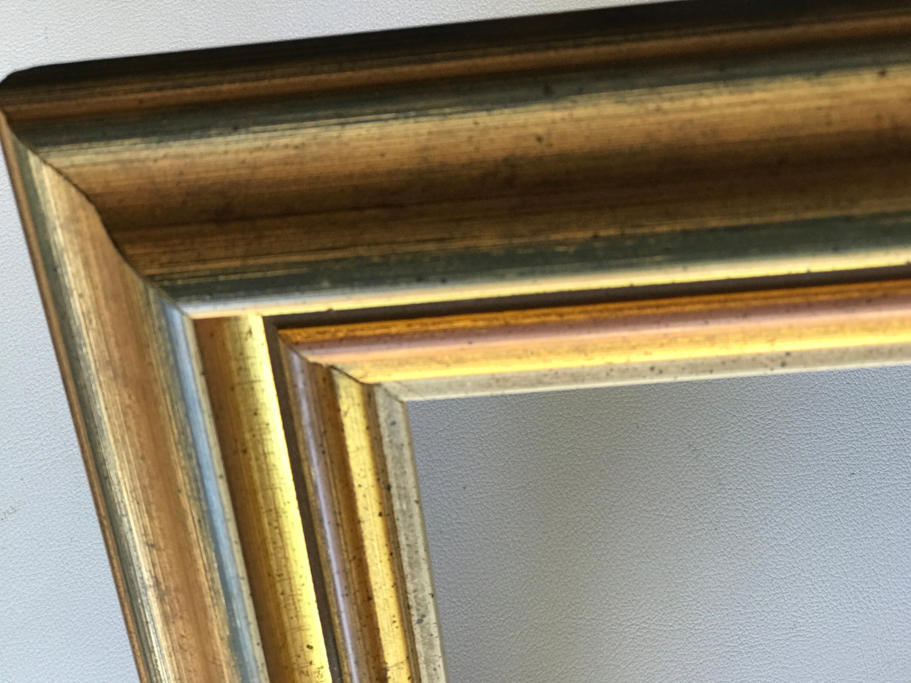 Vintage Gilded Wooden Frame With Glass, Picture Frame, Versatile Decor ...