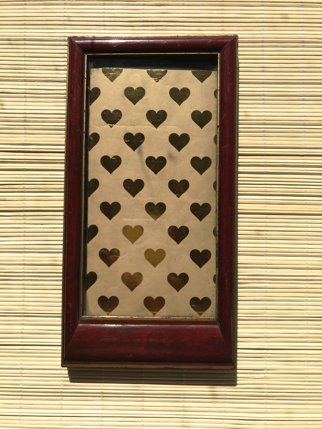 Vintage Gilded Wooden Frame With Glass, Picture Frame, Versatile Decor ...