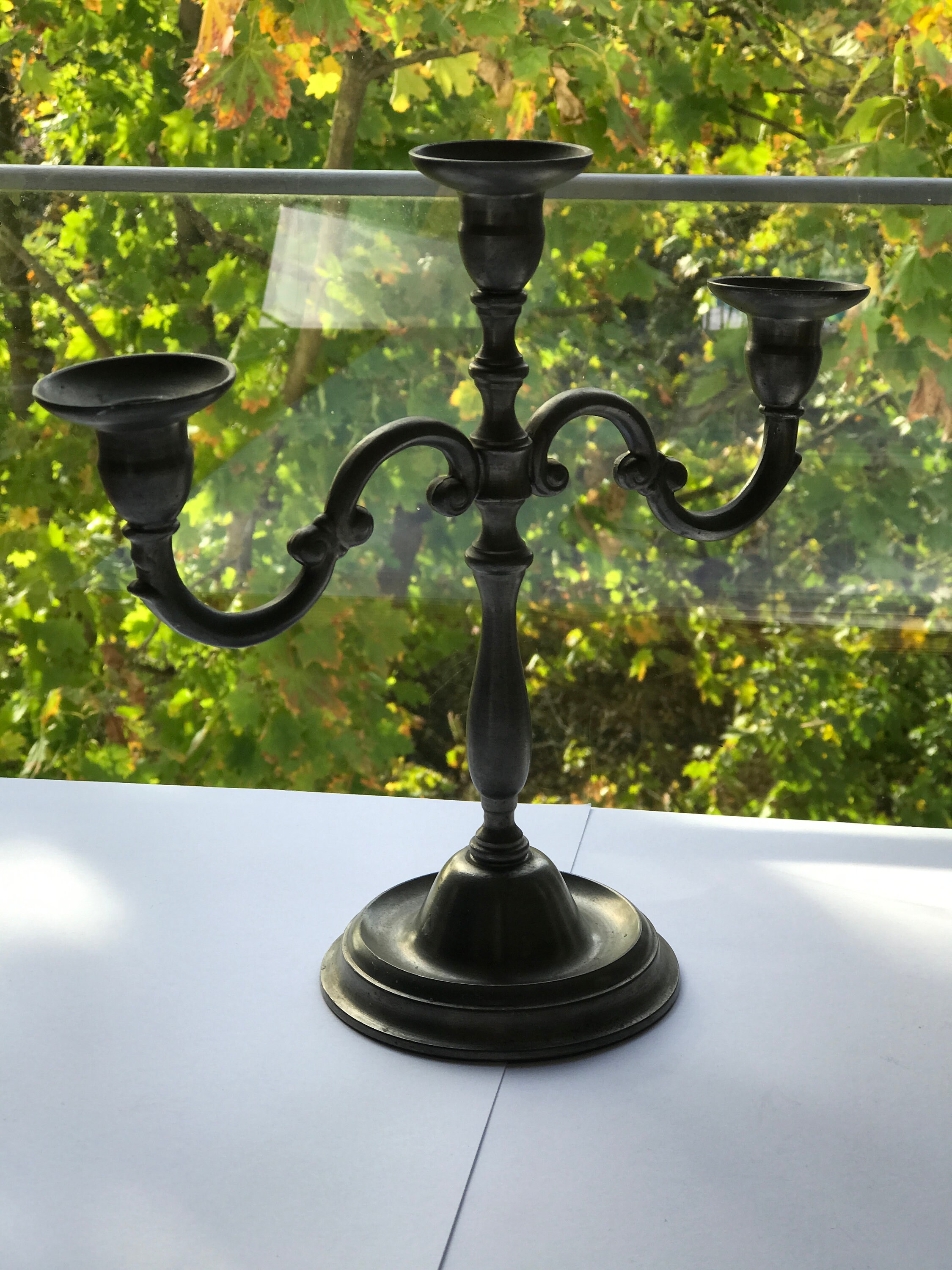 Vintage Three Branches Candlesticks Etain Pur Rein Zinn - Etsy