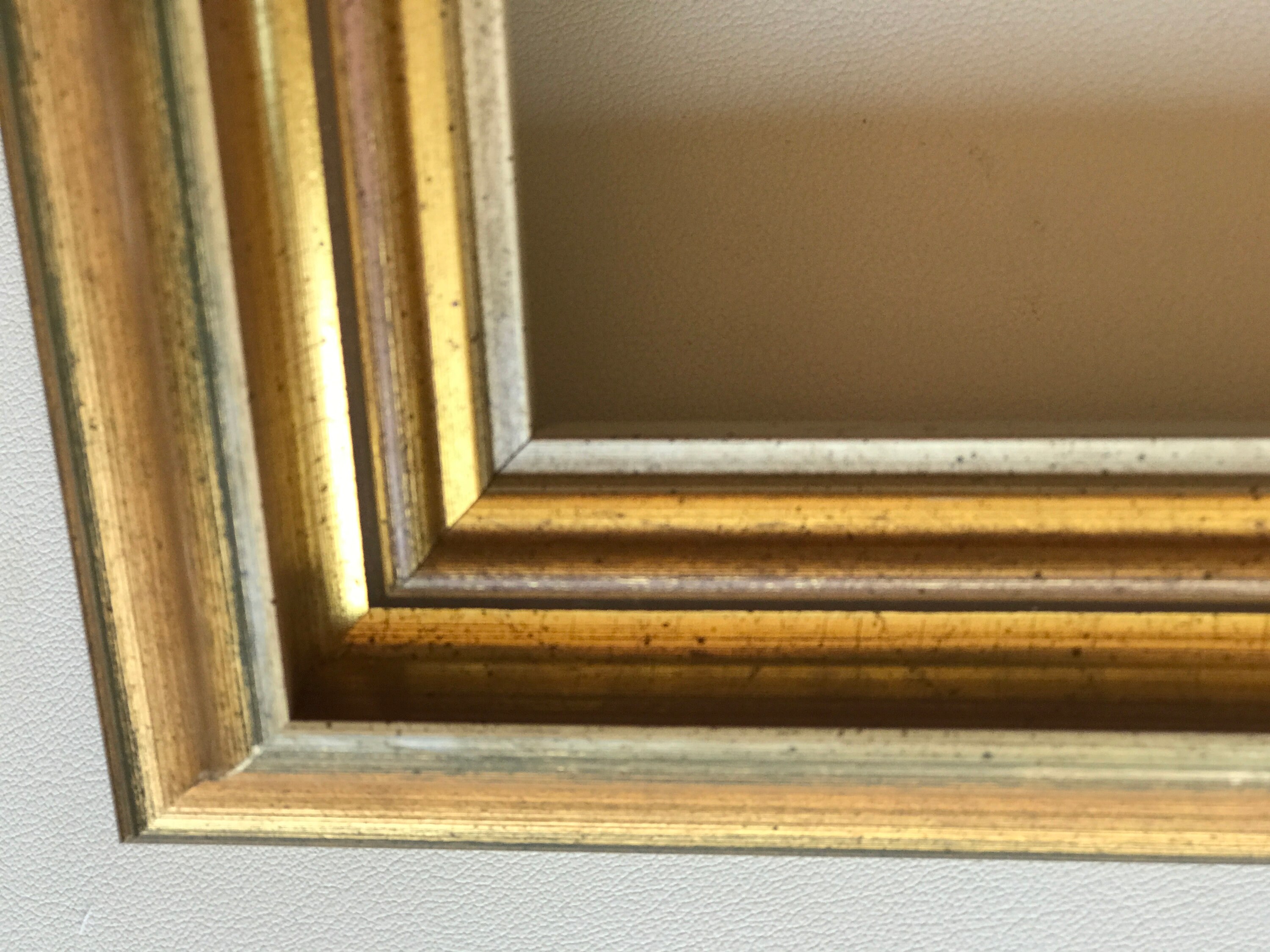 Vintage Gilded Wooden Frame With Glass, Picture Frame, Versatile Decor ...