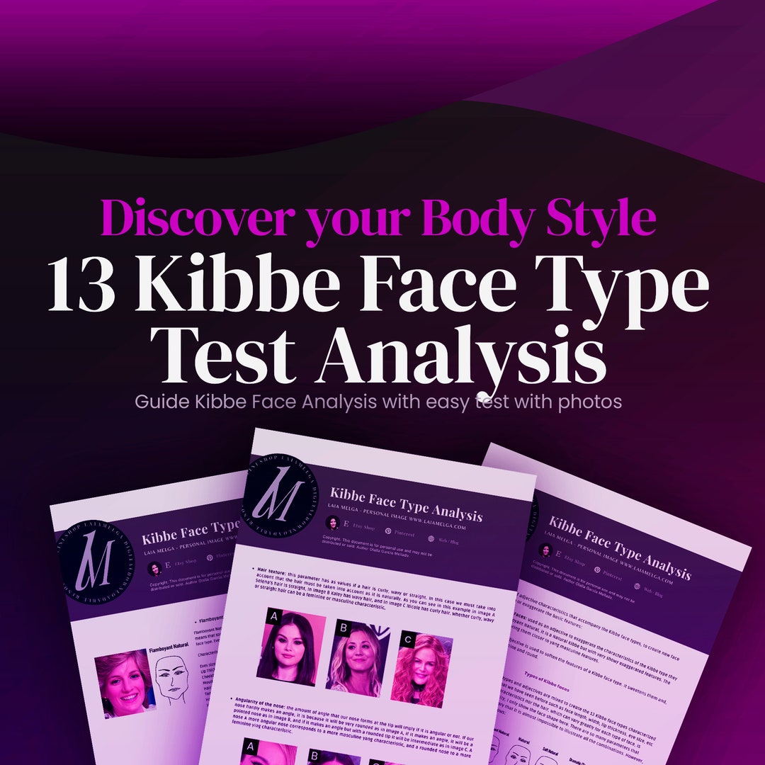 Kibbe Face Types Test & Guide Digital PDF / Kibbe Face Types - Etsy