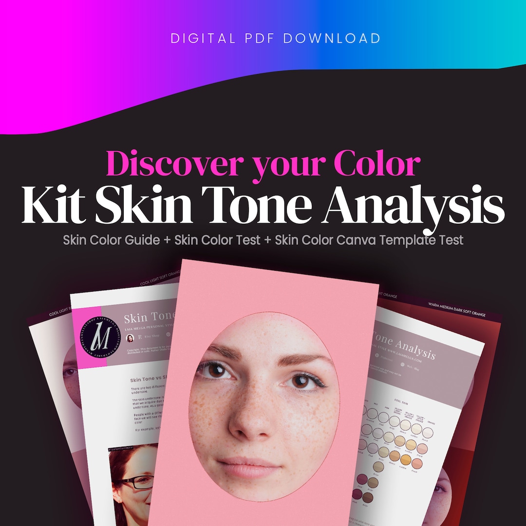Kit Skin Tone Analysis / Skin Color Analysis Test / Tone & - Etsy Australia