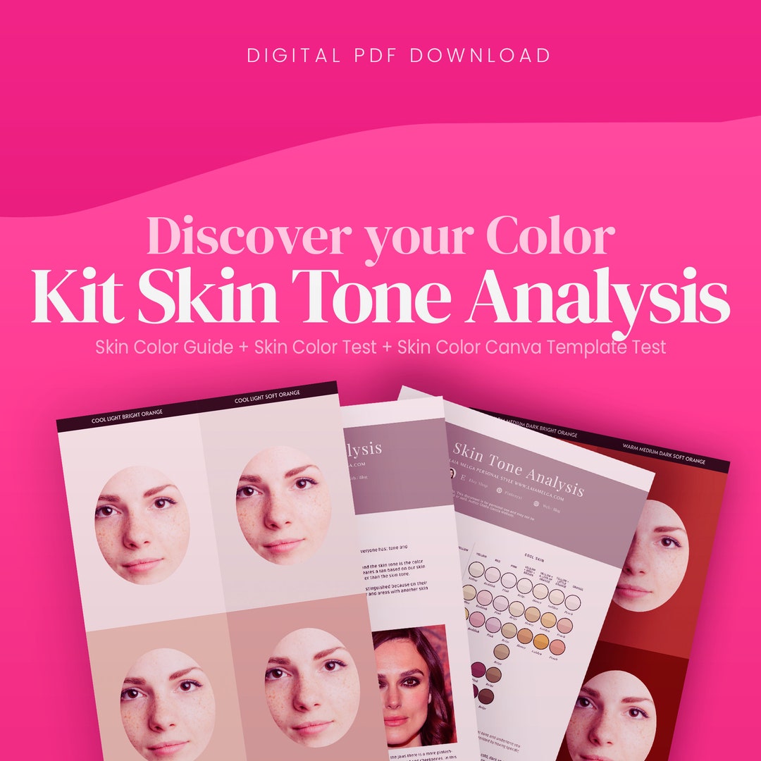 Kit Skin Tone Analysis / Skin Color Analysis Test / Tone & - Etsy