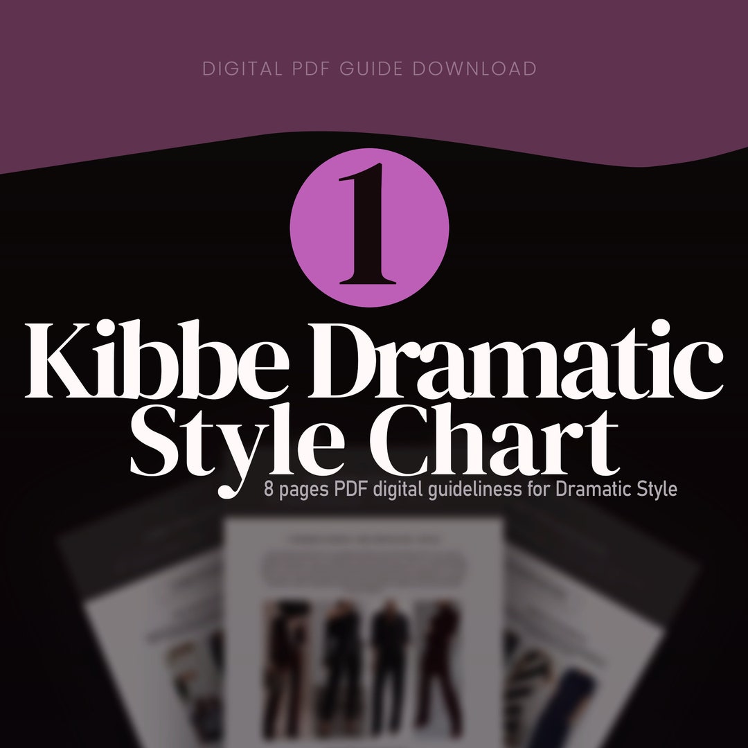 Kibbe Dramatic Style Guide / Kibbe Dramatic Style Guideliness - Etsy