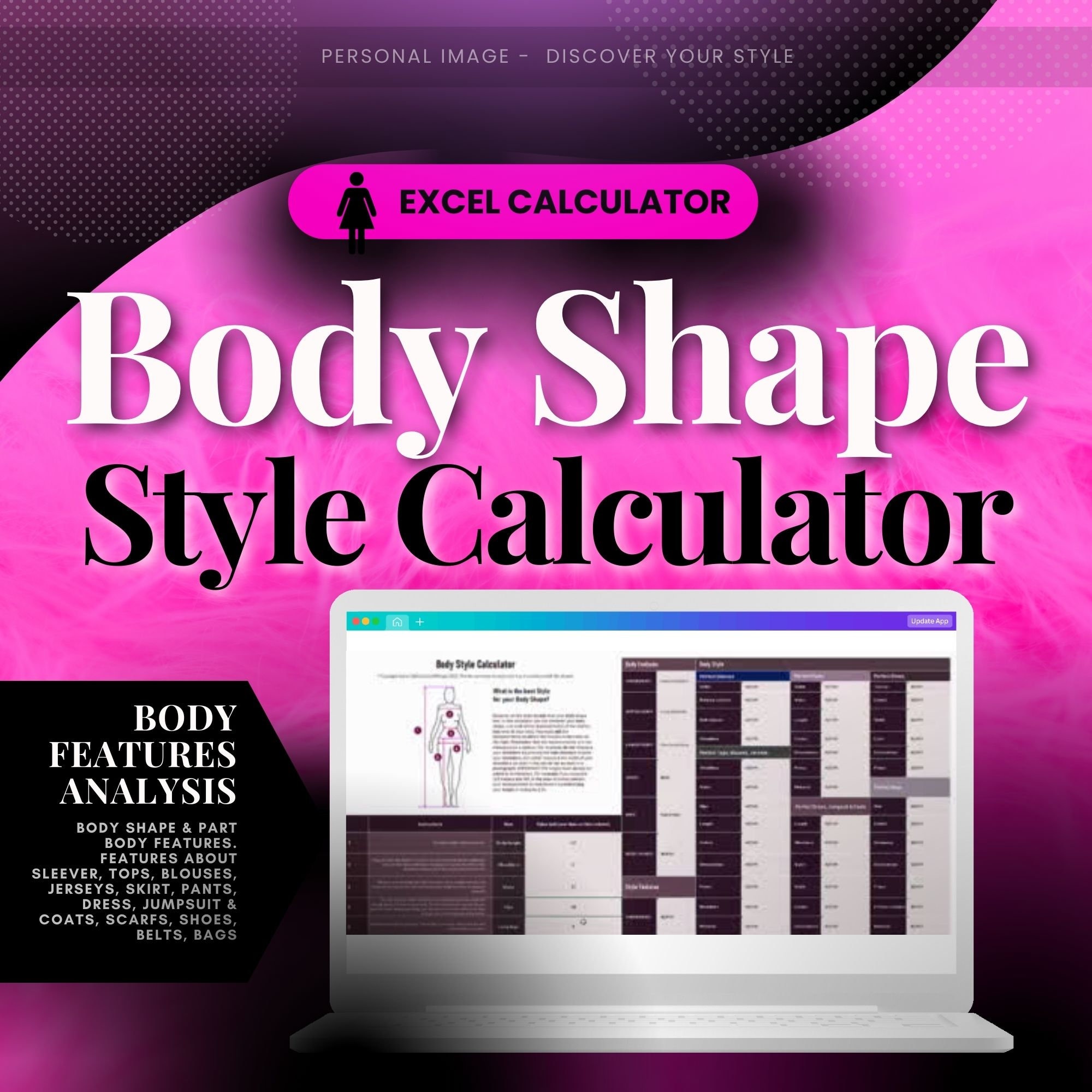 Female Body Style Shape Calculator / Style Tool / Stylist Tool ...