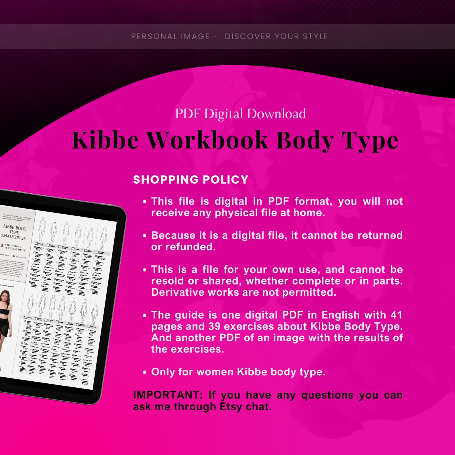 Kibbe Body Workbook Female 39 Exercises to Analyse the Kibbe Body Shape ...