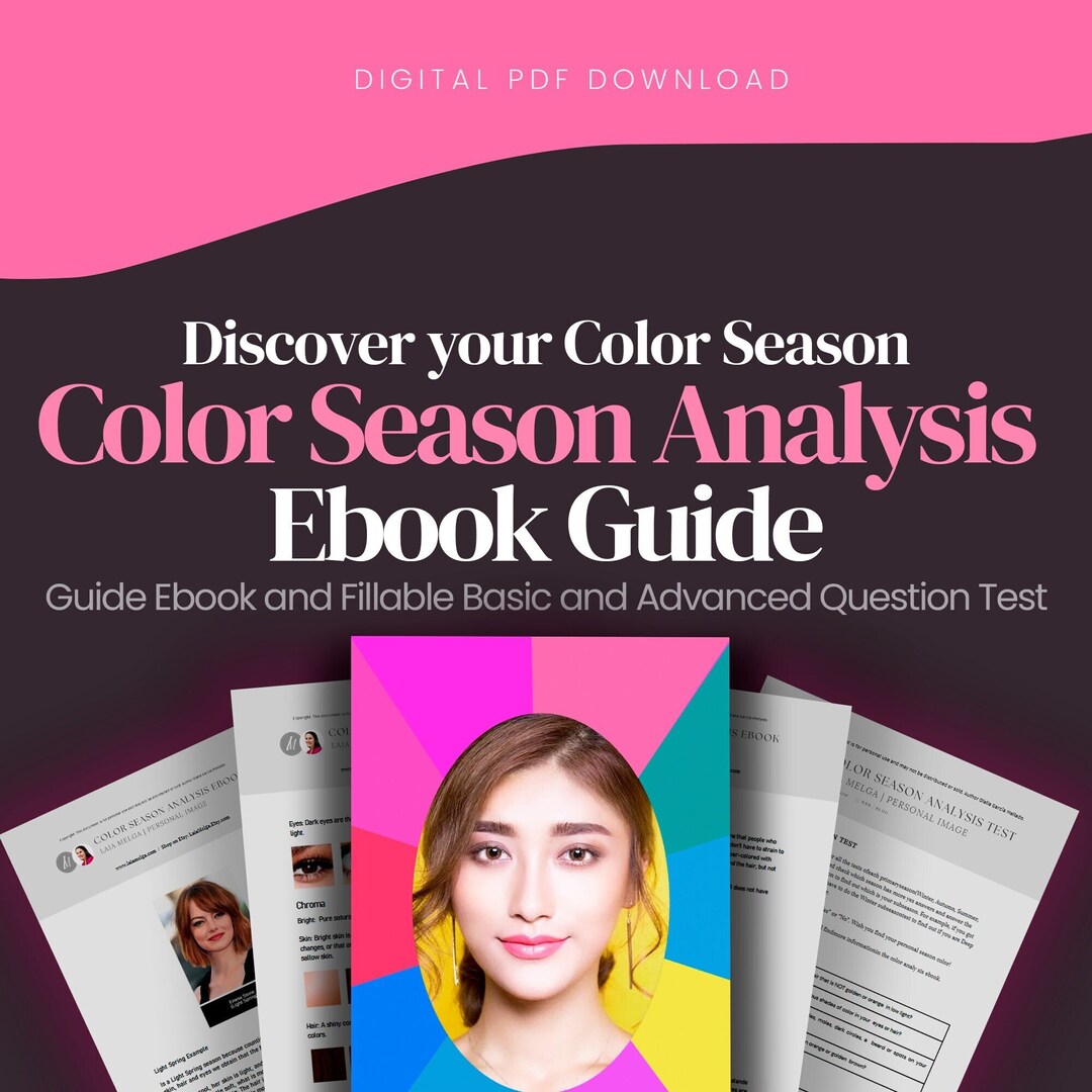Seasonal Color Analysis Guide in Downloadable PDF Ebook Format With ...