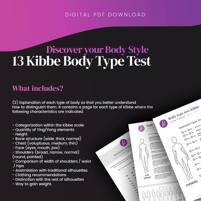 Kibbe Test / 13 Kibbe Body Types / Test Kitchener / 7 Essences - Etsy UK Kibbe Test / 13 Kibbe Body Types / Test Kitchener / 7 Essences - Etsy UK