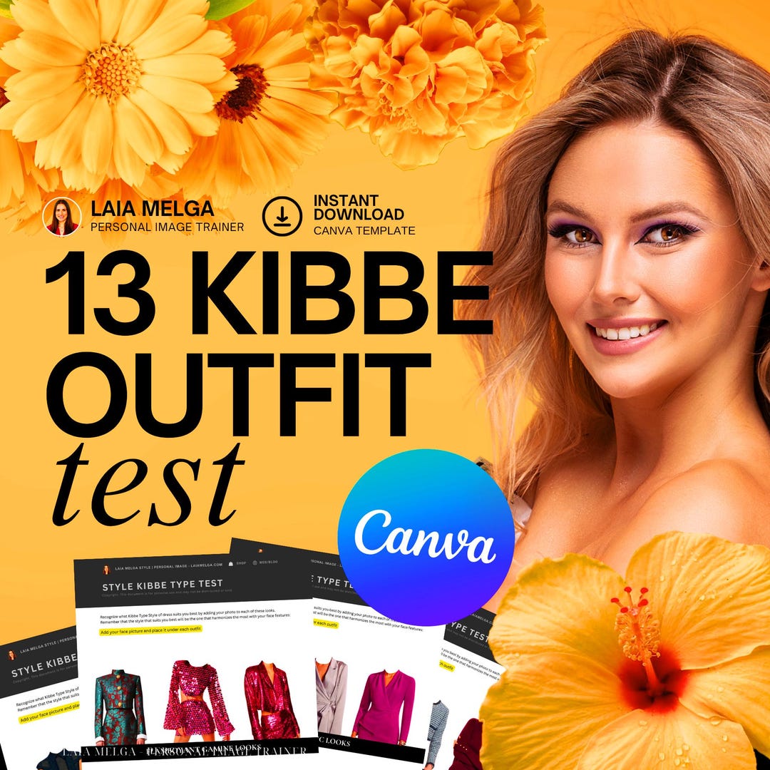 13 Kibbe Test Outfit Canva Template Editable for Discover You Kibbe ...