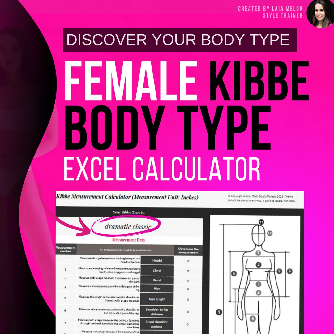 Female Kibbe Body Type Calculator Measurements Excel / Kibbe Body Test ...