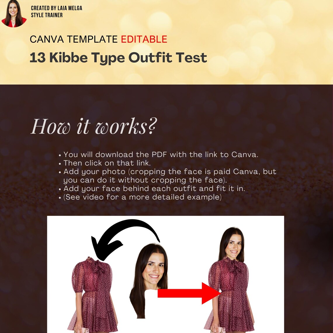 13 Kibbe Test Outfit Canva Template Editable for Discover You Kibbe ...