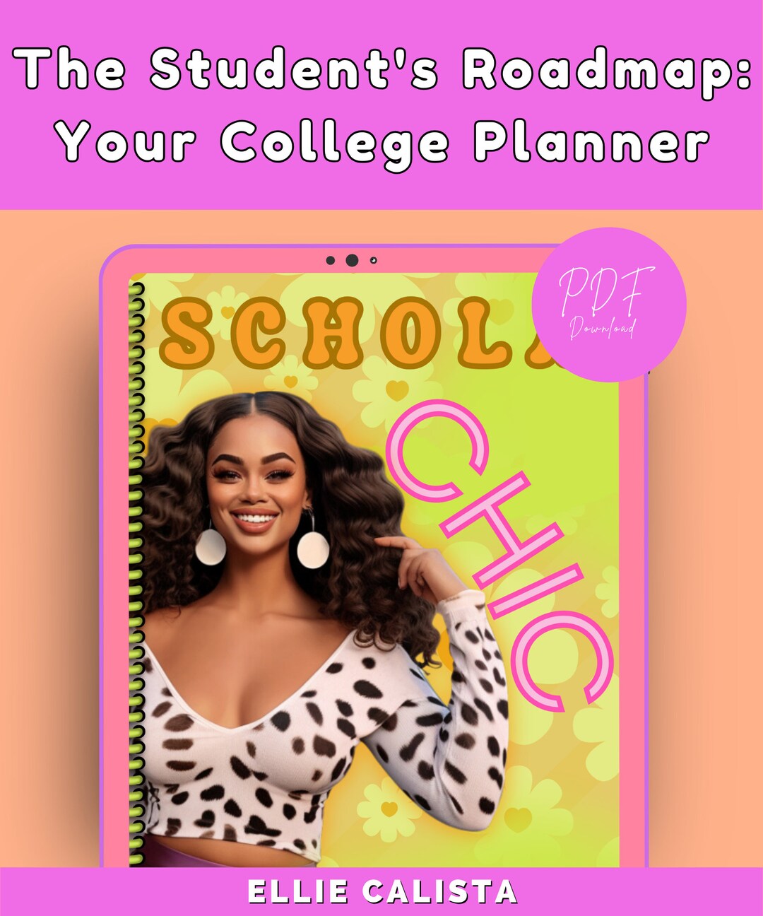 The Student's Roadmap: Your College Planner| Digital Planner| Pink ...