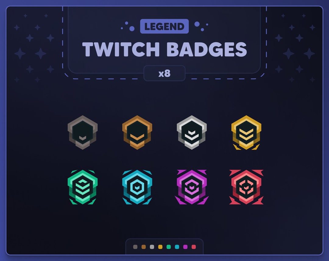 Legend Sub Badges for Twitch Twitch Sub & Bit Badges - Etsy