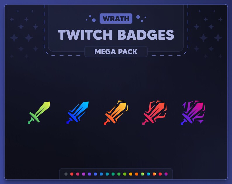 Swords Sub Badges for Twitch Twitch Sub & Bit Badges Blade - Etsy