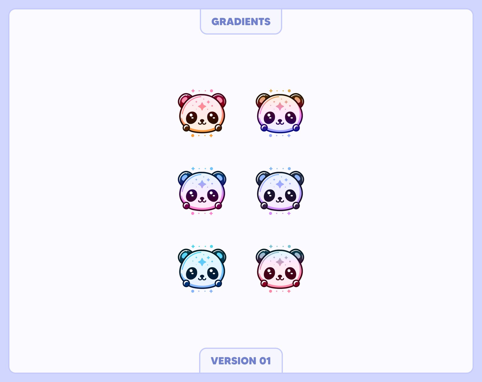 Cute Pandas Sub Badges for Twitch Twitch Sub & Bit Badges - Etsy
