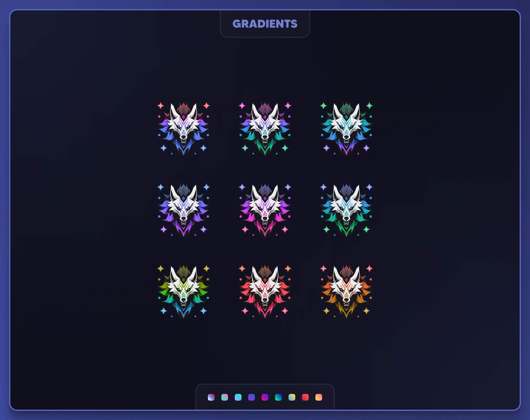 White Wolf Badges for Twitch Twitch Sub & Bit Badges Wolf - Etsy