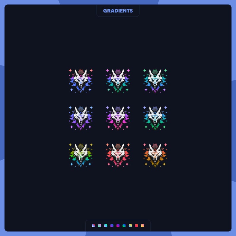 White Wolf Badges for Twitch Twitch Sub & Bit Badges Wolf Sub Badges ...