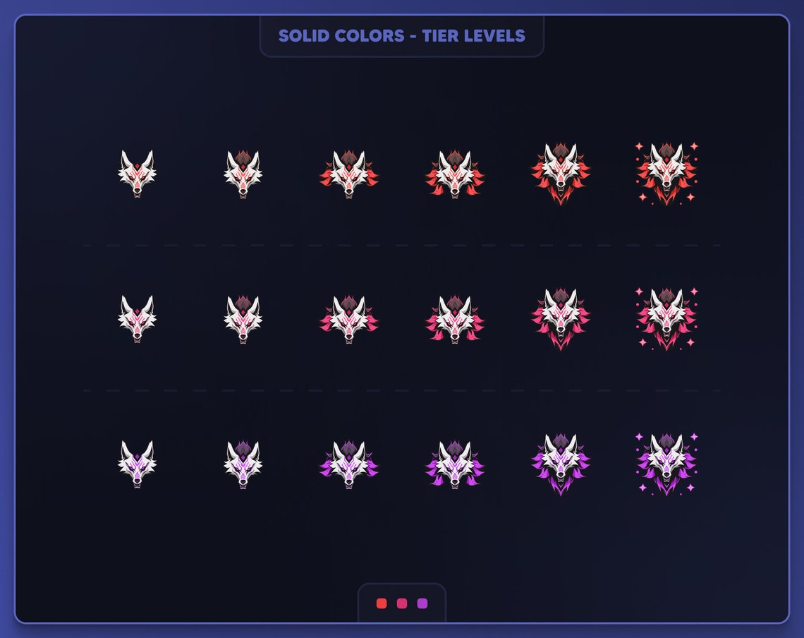 White Wolf Badges for Twitch Twitch Sub & Bit Badges Wolf - Etsy
