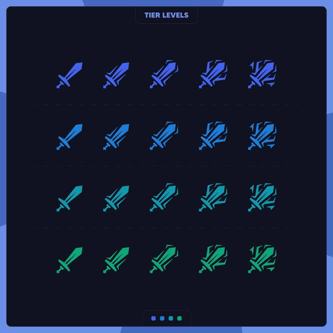 Swords Sub Badges for Twitch Twitch Sub & Bit Badges Blade Sub Badges ...