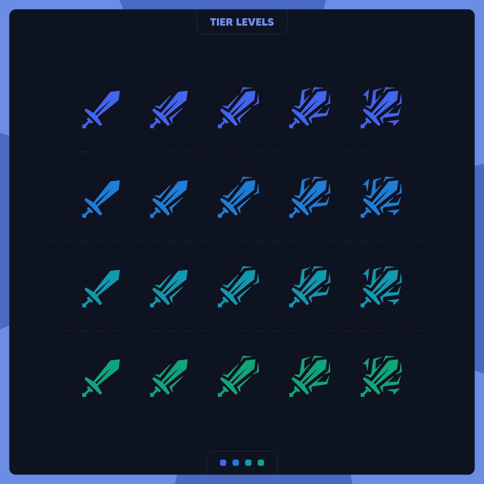 Swords Sub Badges for Twitch Twitch Sub & Bit Badges Blade Sub Badges ...