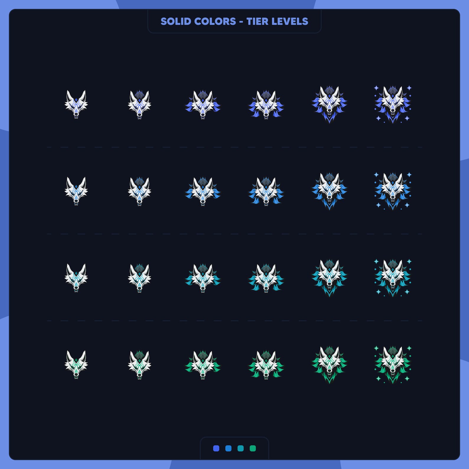 White Wolf Badges for Twitch Twitch Sub & Bit Badges Wolf Sub Badges ...