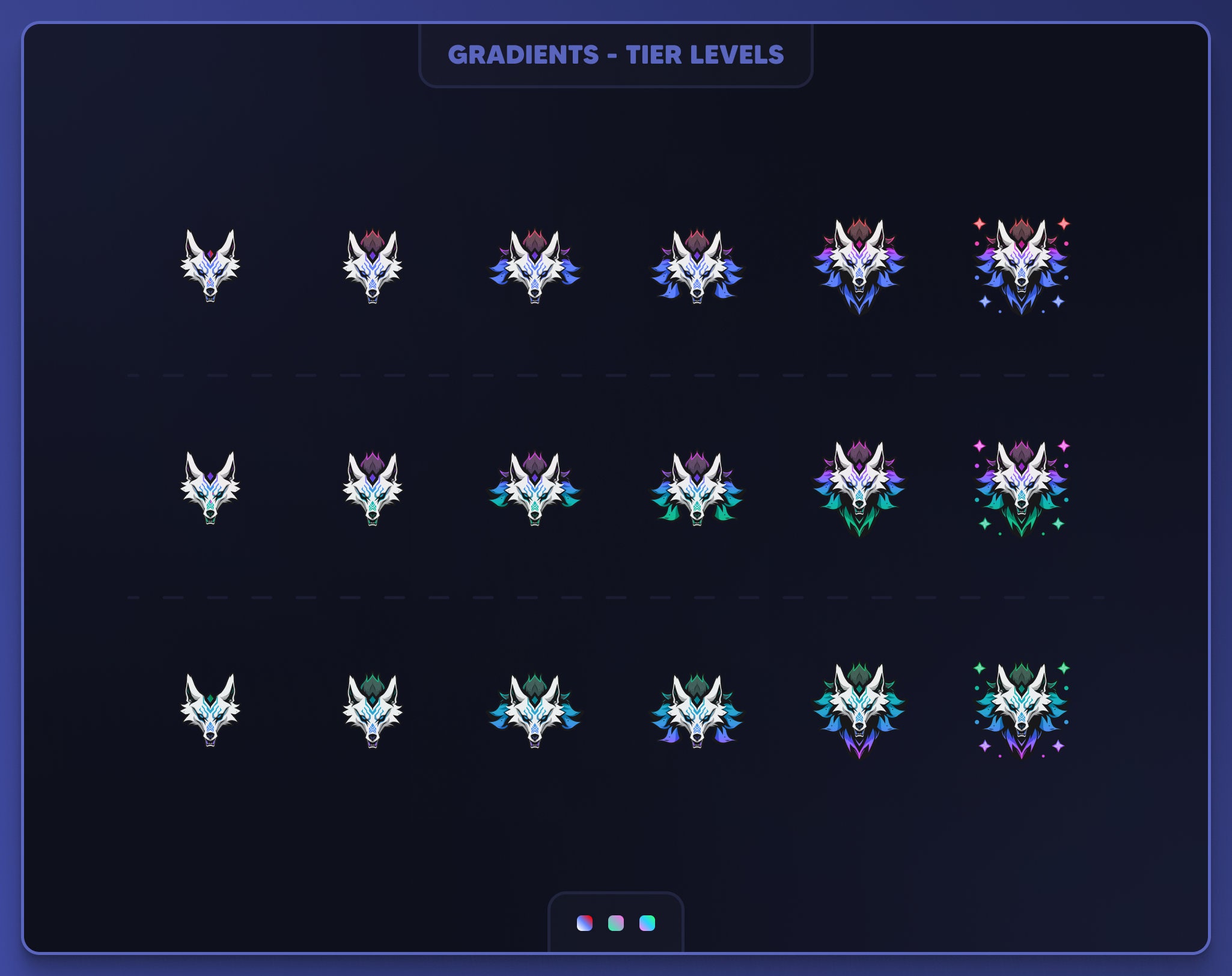 White Wolf Badges for Twitch Twitch Sub & Bit Badges Wolf - Etsy