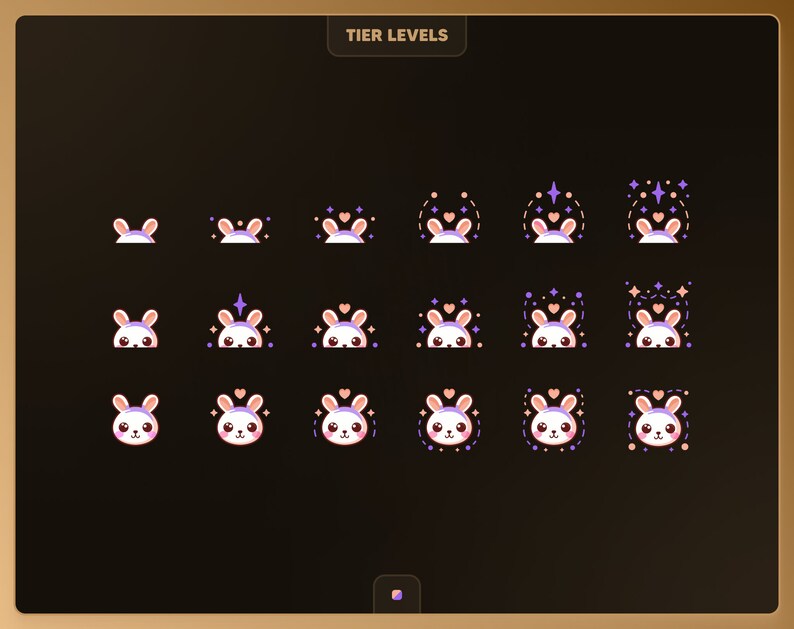 Cute Bunny Sub Badges for Twitch Twitch Sub & Bit Badges - Etsy