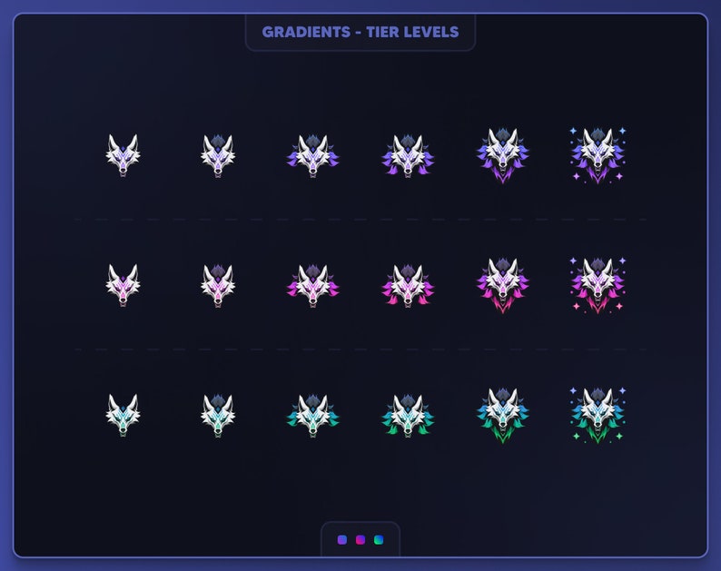 White Wolf Badges for Twitch Twitch Sub & Bit Badges Wolf - Etsy