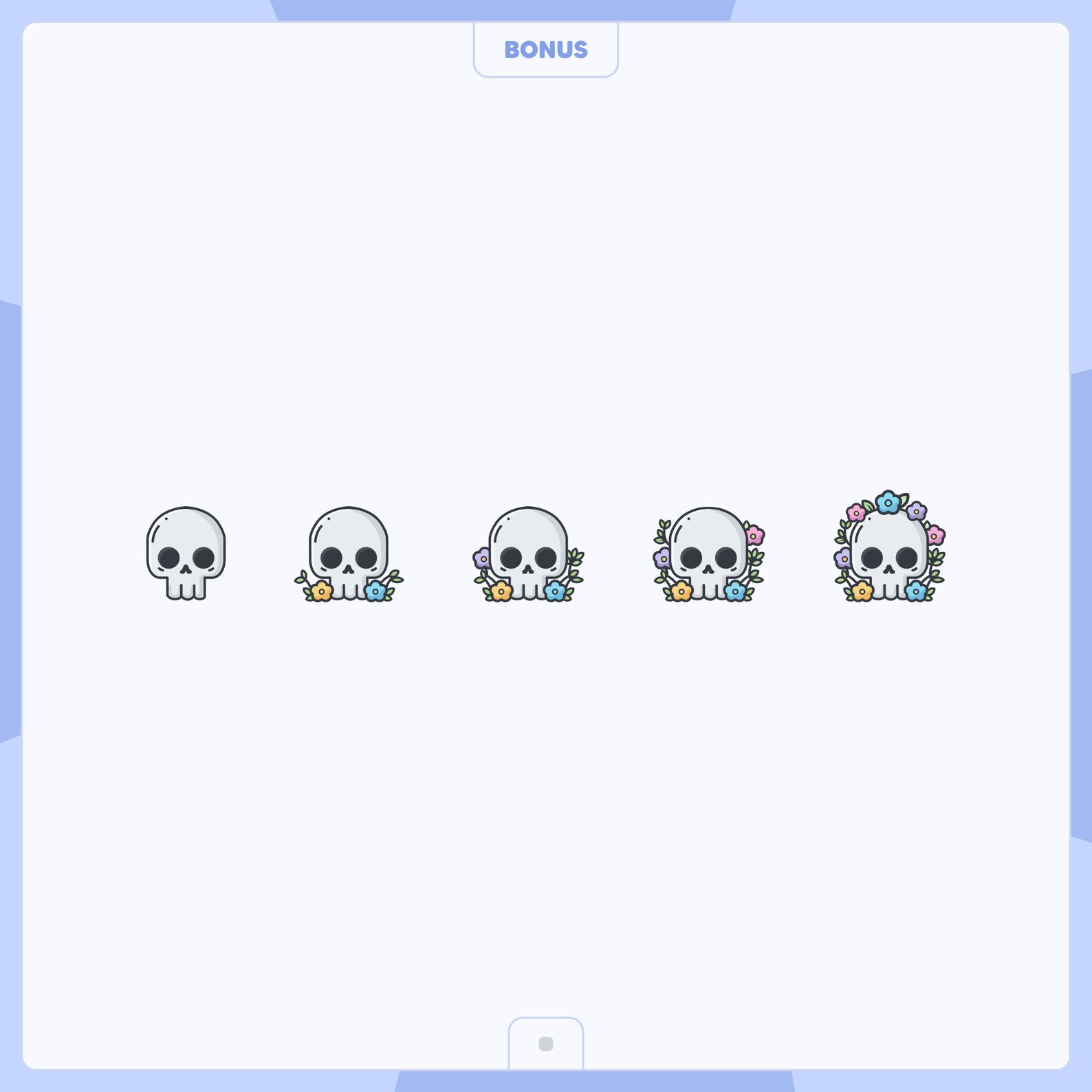 Flower Skulls Sub Badges for Twitch Twitch Sub & Bit Badges Plants Sub ...