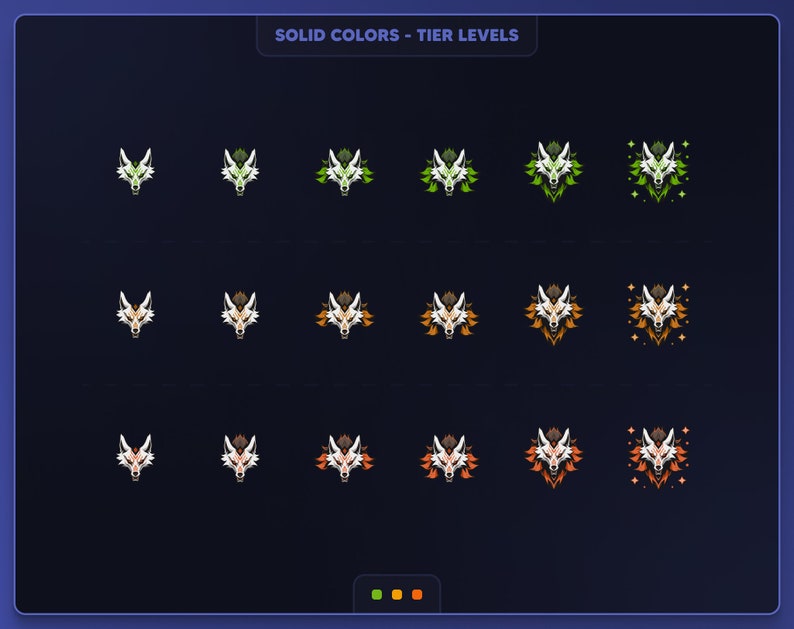 White Wolf Badges for Twitch Twitch Sub & Bit Badges Wolf - Etsy