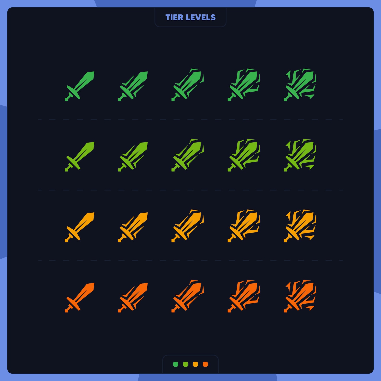 Swords Sub Badges for Twitch Twitch Sub & Bit Badges Blade Sub Badges ...