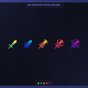 Swords Sub Badges for Twitch Twitch Sub & Bit Badges Blade - Etsy