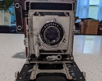 Speed Graphic 4X5 Camera Vintage 1940s Graflex Large Format - Etsy