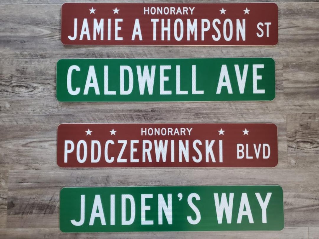 Custom Street Signs - Aluminium 3M Reflective - Etsy