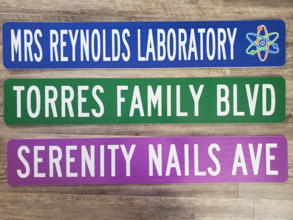 Custom Street Signs - Aluminium 3M Reflective - Etsy