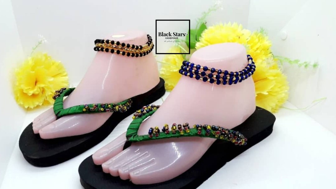 African Ankle Bracelet African Bead Jewelry Anklet beach Anklet ...