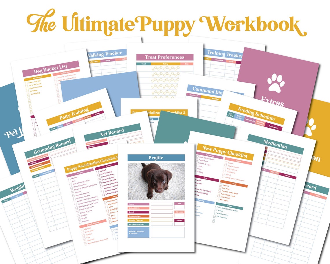 The Ultimate Puppy Planner Digital Download Dog Tracker - Etsy
